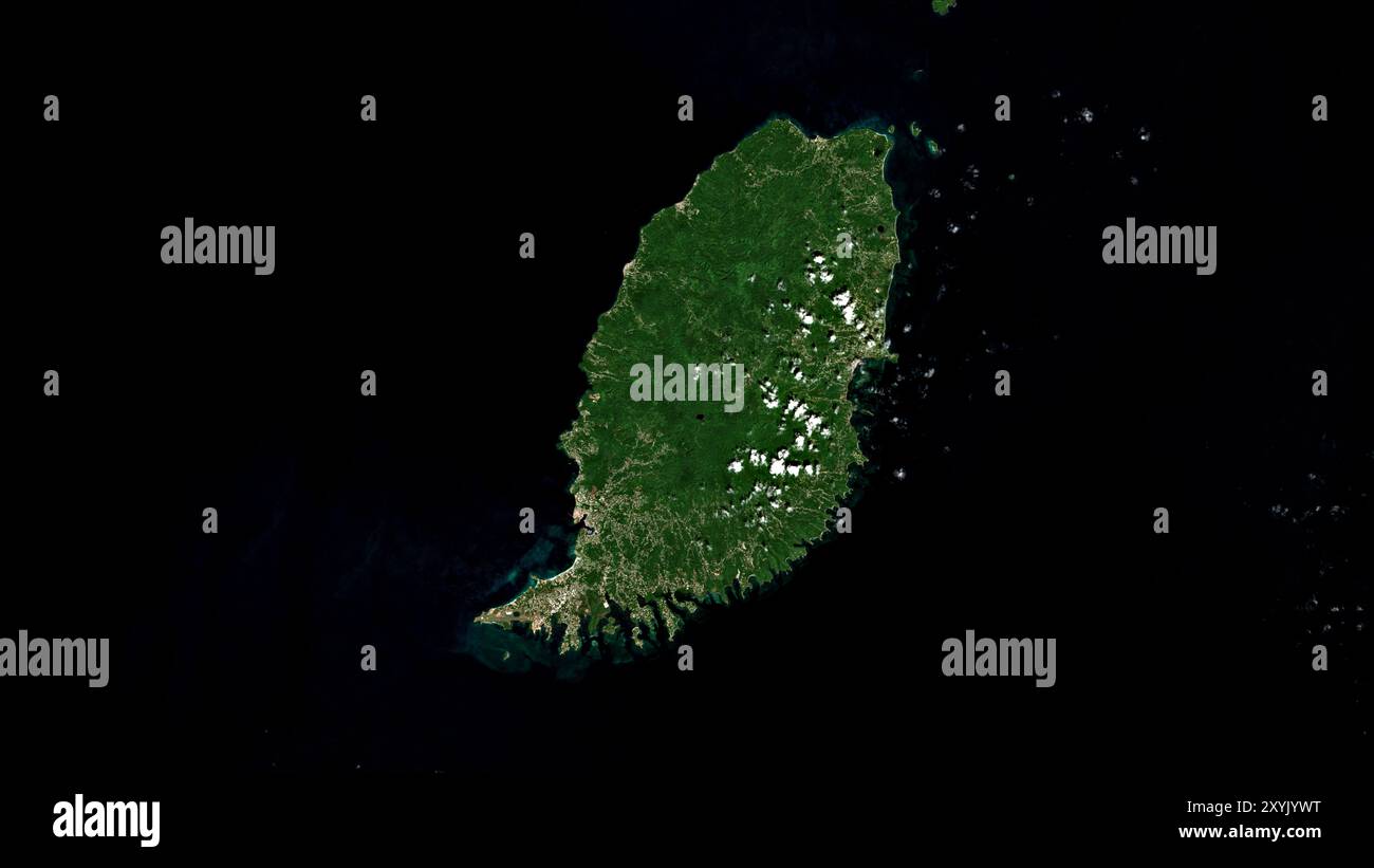 Map satellite geography grenada hi-res stock photography and images - Alamy