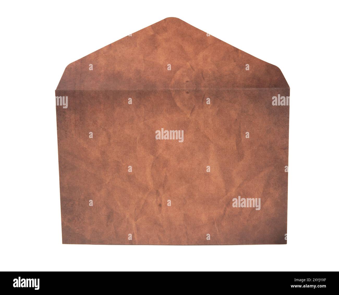Craft brown paper envelope for mail isolated on the white background ...