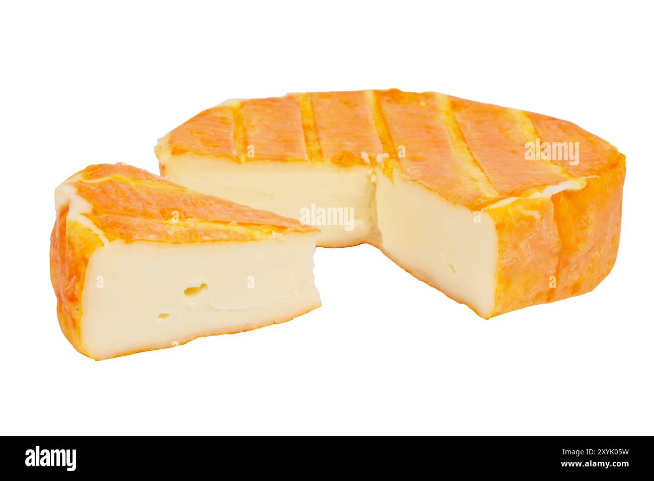 Soft ripened brie cheese Cut Out Stock Images & Pictures - Alamy