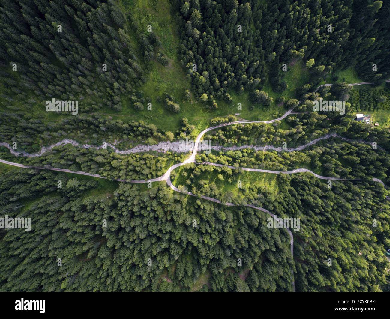 Aerial drone overview italian alps hi-res stock photography and images ...