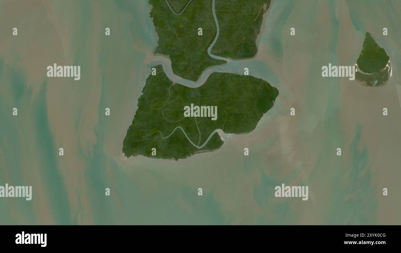 Bangladesh map satellite geography hi-res stock photography and images ...