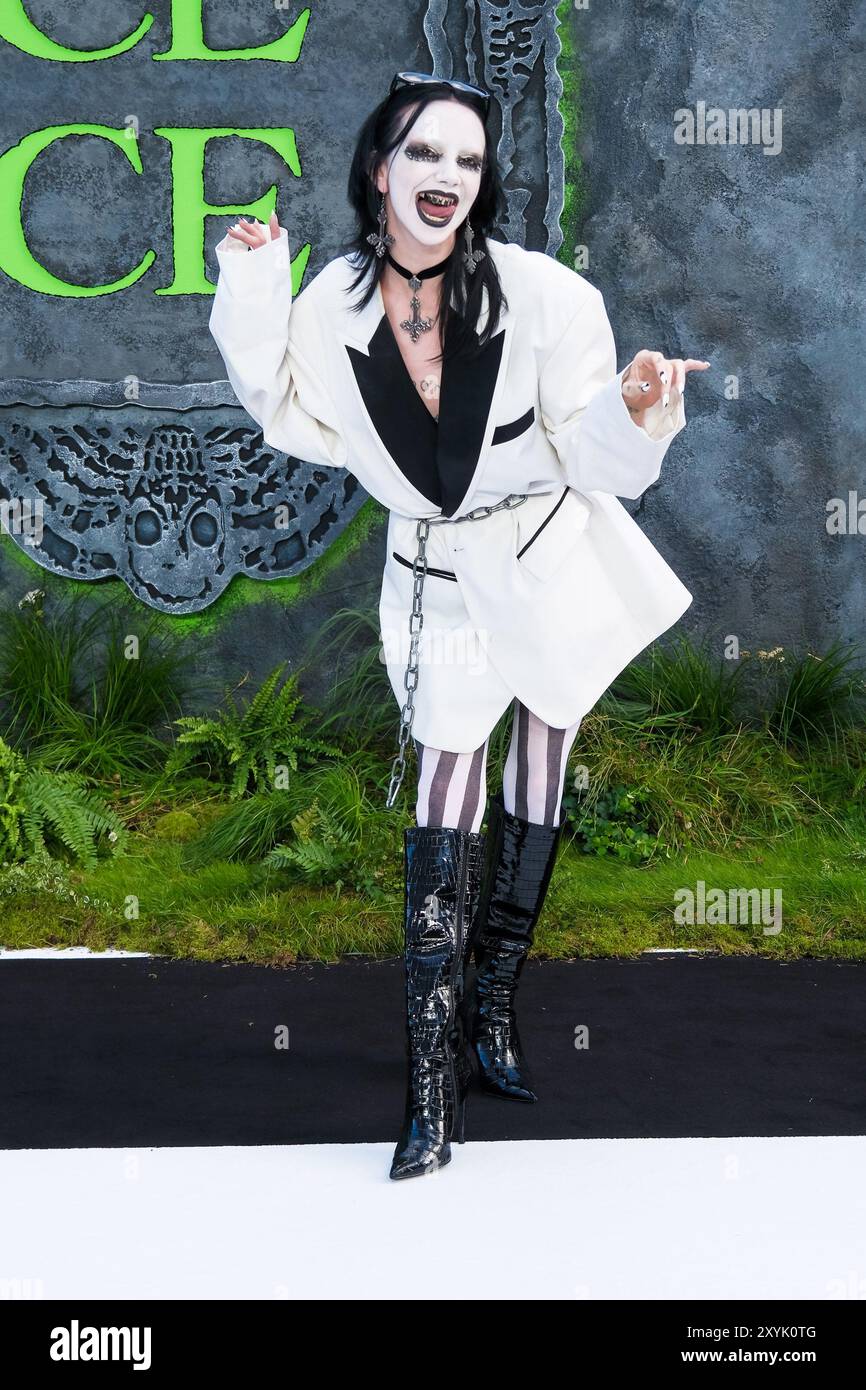 London, UK. 29th Aug, 2024. Bambie Thug seen at the Beetlejuice ...