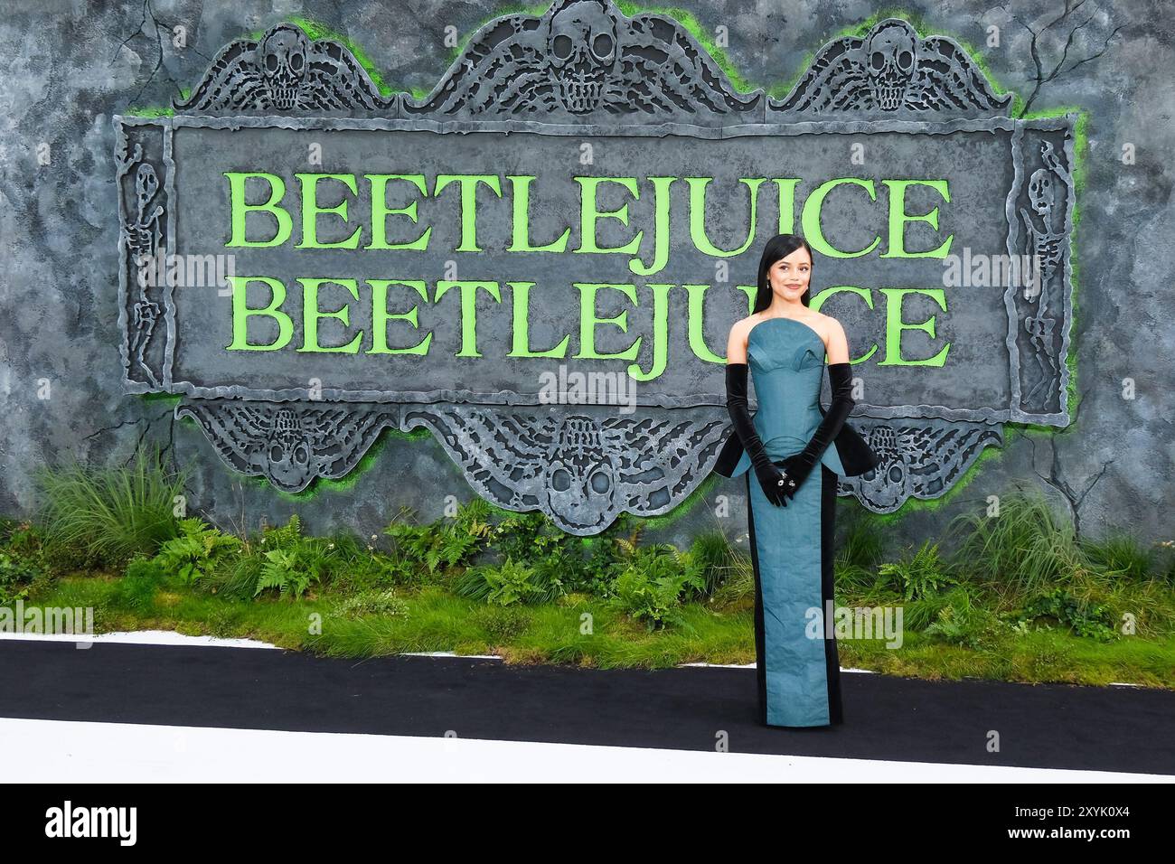 London, UK. 29th Aug, 2024. Jenna Ortega seen at the Beetlejuice ...
