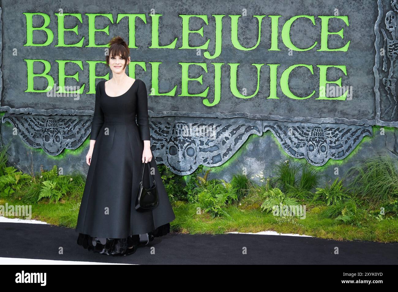 London, UK. 29th Aug, 2024. Winona Ryder seen at the Beetlejuice ...