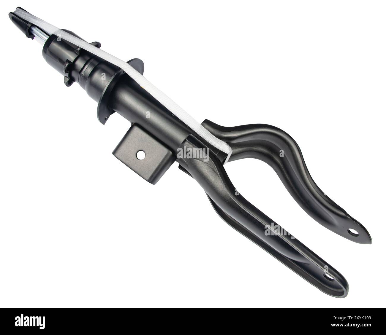 car shock absorber isolated on white background Stock Photo - Alamy