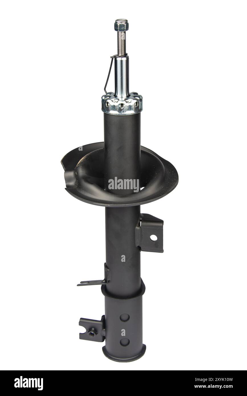 car shock absorber isolated on white background Stock Photo - Alamy
