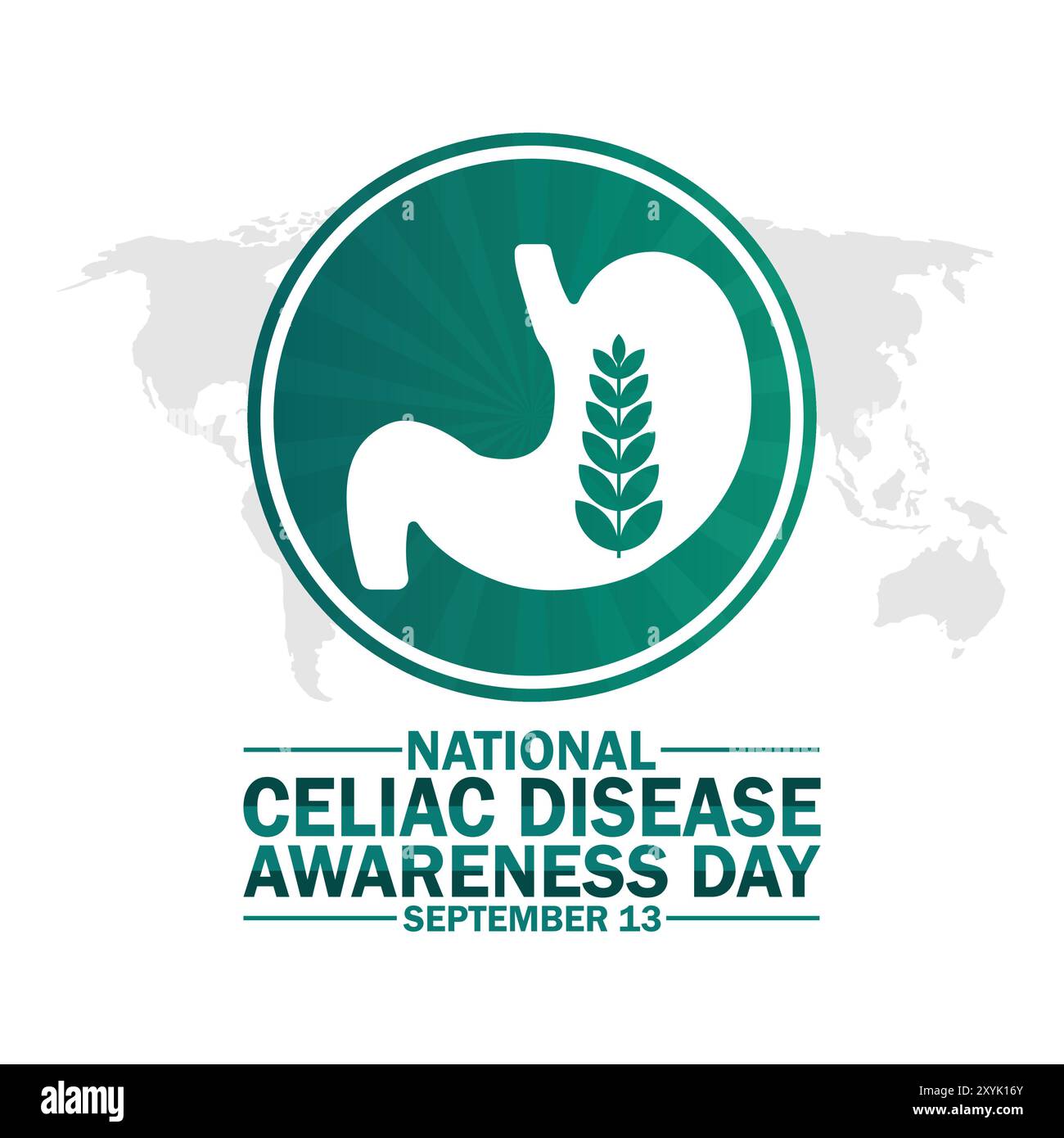 National Celiac Disease Awareness Day. September 13. Holiday concept ...
