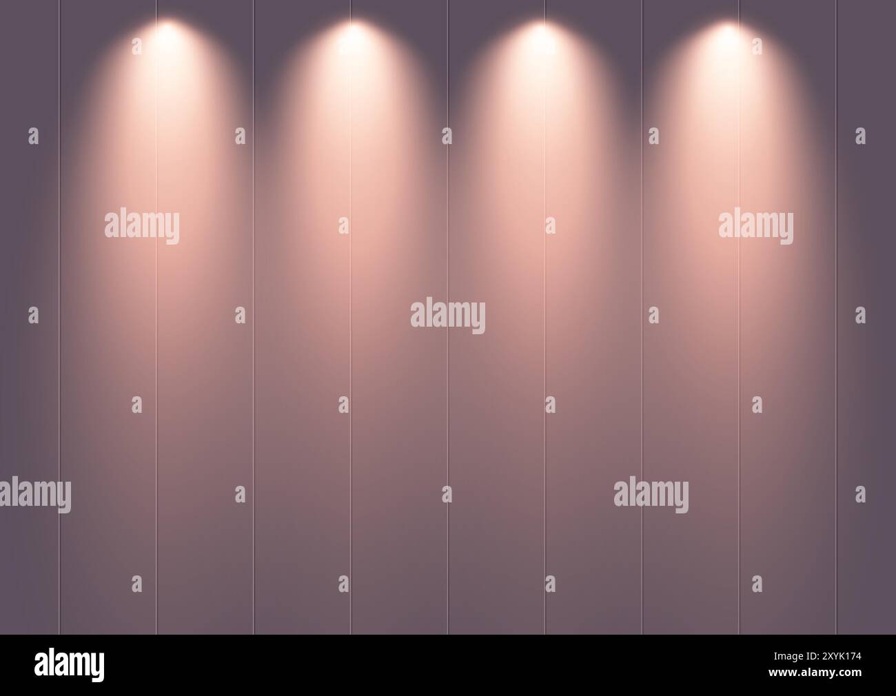 Minimal display background with glowing spotlights shining down on a ...