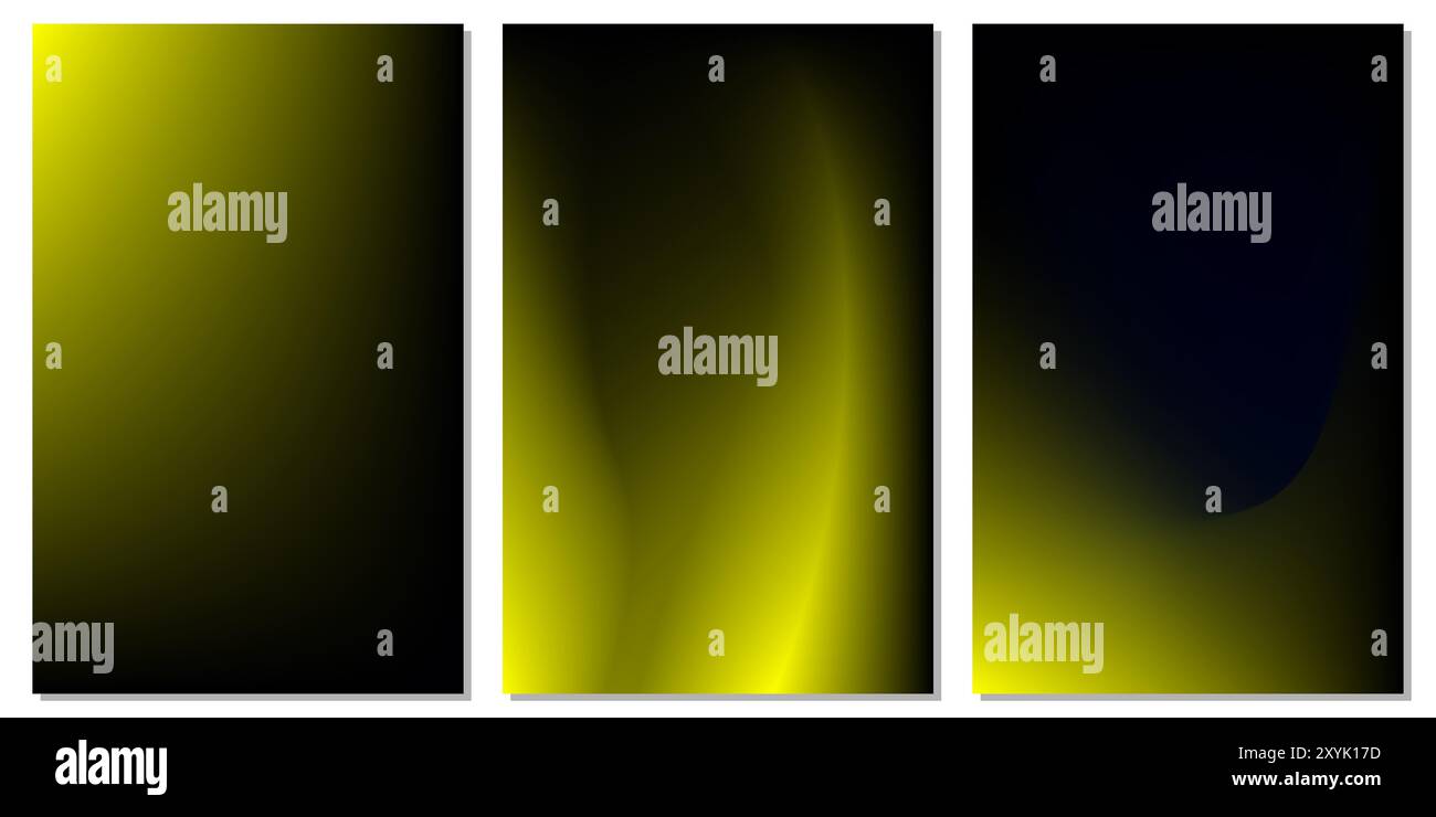 Dark yellow mesh gradient blur template. Colorful illustration with ...