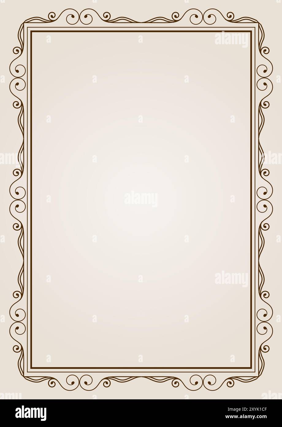 decorative vintage style elegant border design Stock Vector Image & Art ...