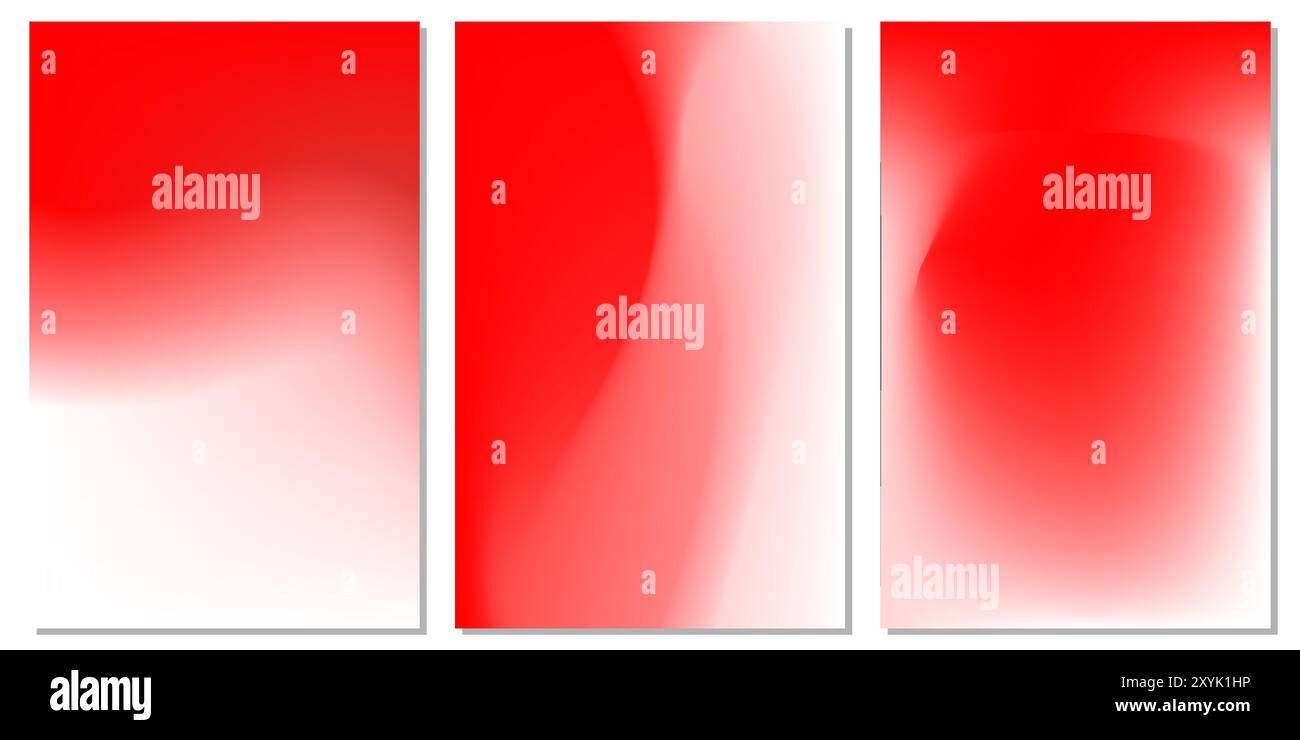 Abstract Red and White gradient blur mesh background Stock Vector Image ...