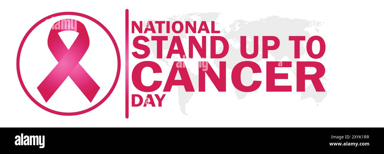 National Stand up to Cancer Day. Suitable for greeting card, poster and ...