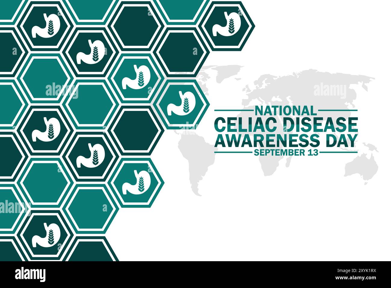 National Celiac Disease Awareness Day wallpaper with shapes and ...