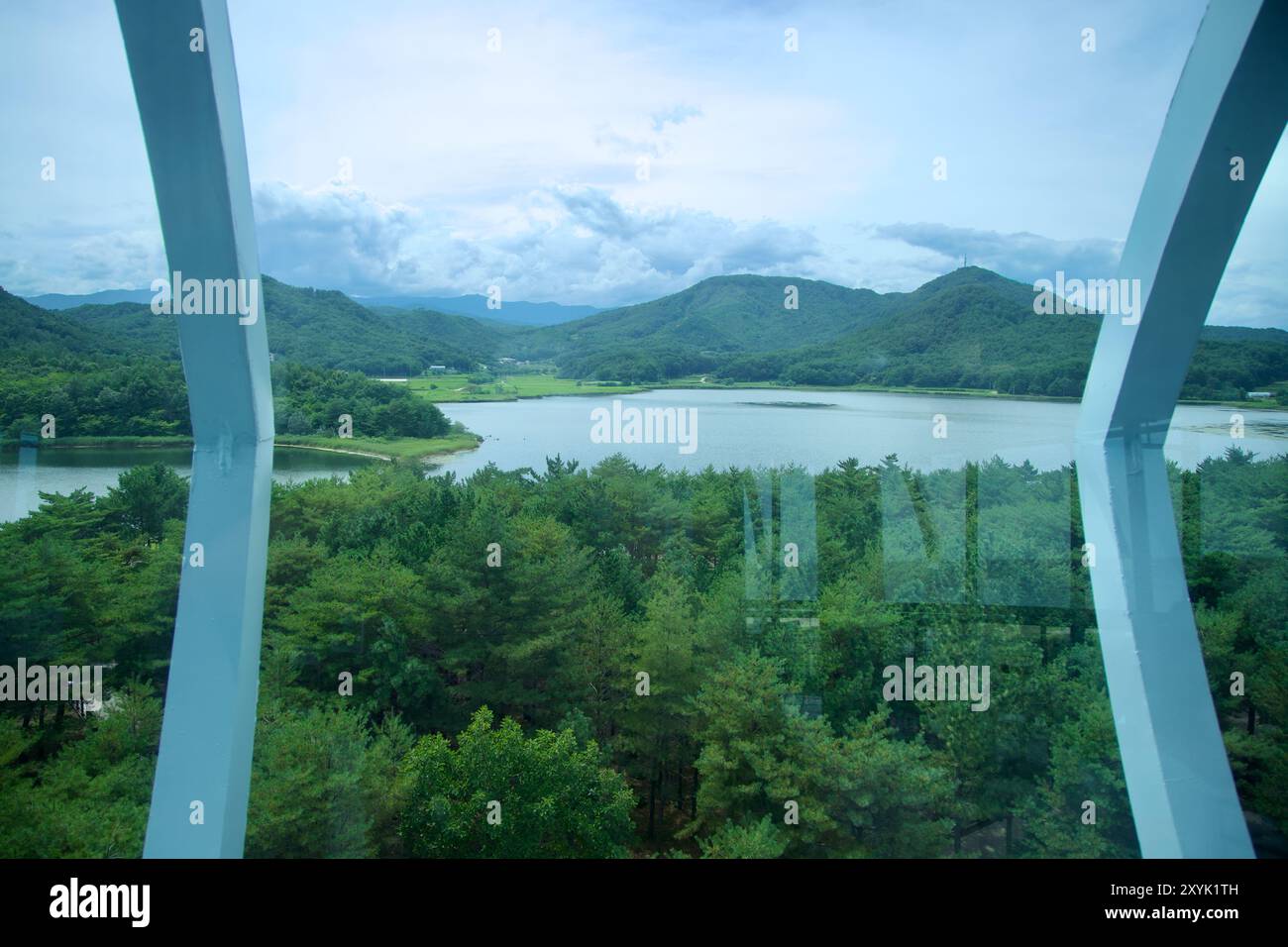 Goseong County, South Korea - July 28th, 2024: A serene view of Songji ...