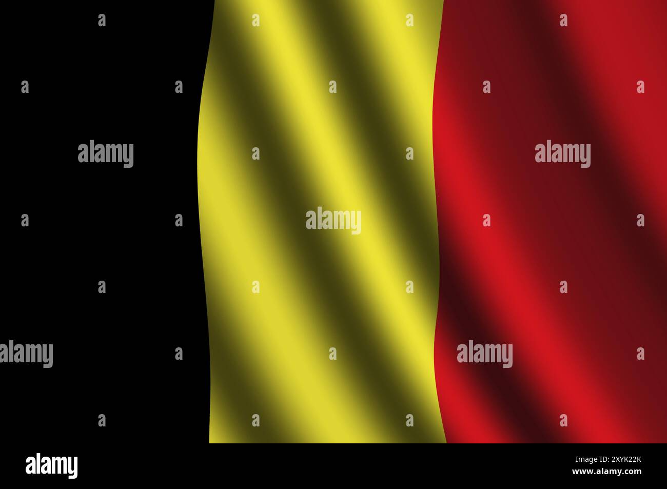 The Belgian flag flying in the wind Stock Photo - Alamy