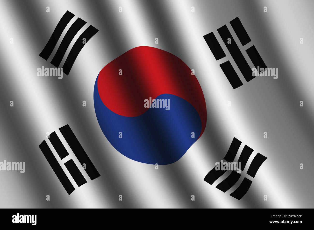 South corea flag hi-res stock photography and images - Alamy
