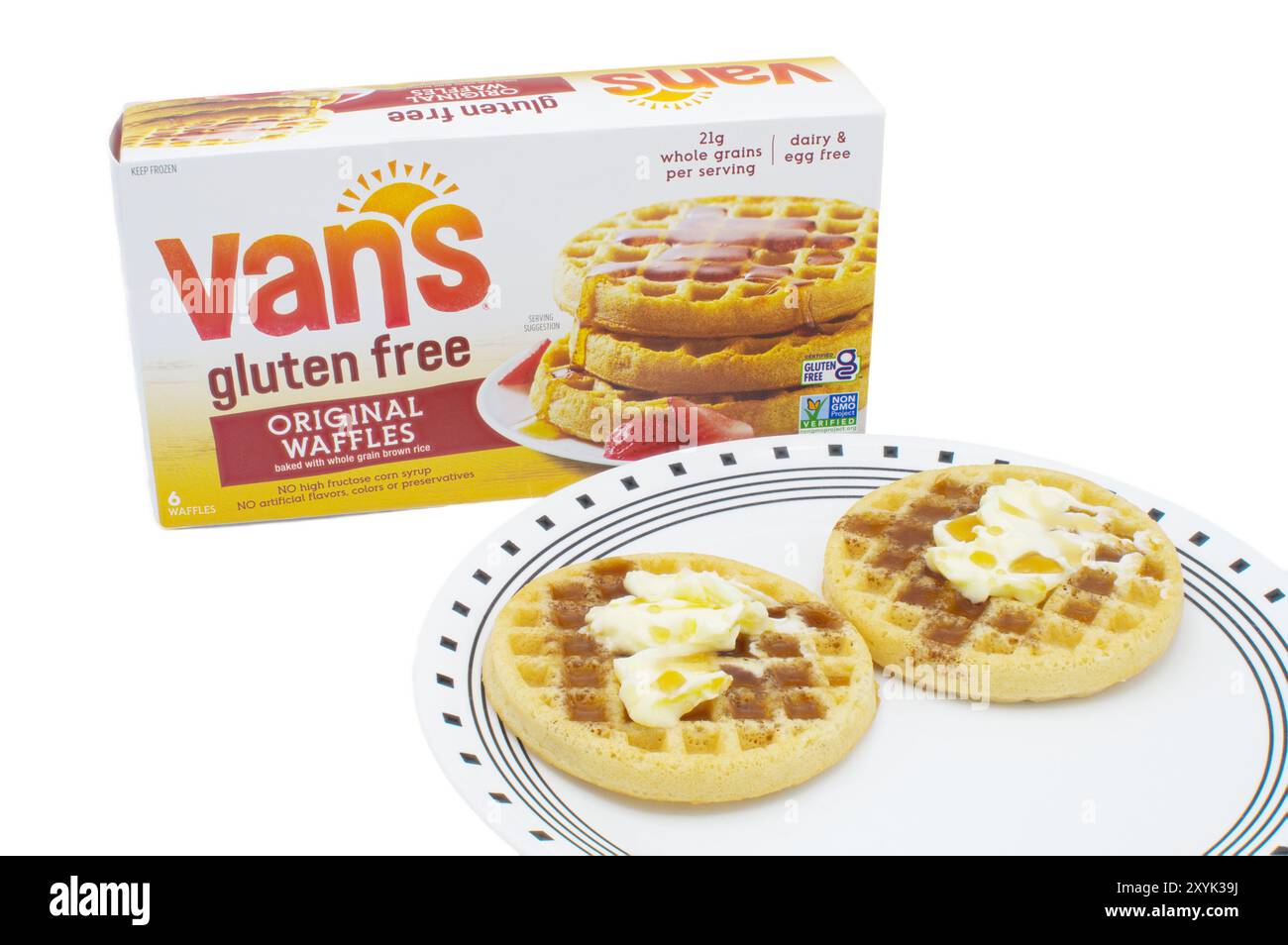 Ocala, Florida 4-25-24 box of Vans gluten free original waffles baked ...
