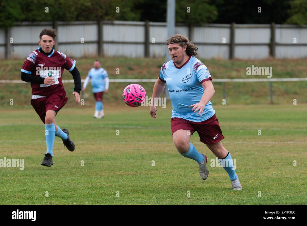 Harry Berry playing in a charity game for the family of Gogglebox TV ...