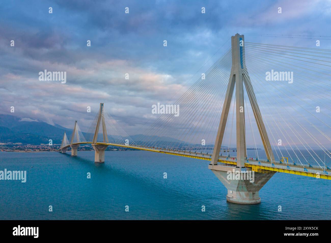 The Rio-Antirrio Bridge, officially the Charilaos Trikoupis Bridge ...