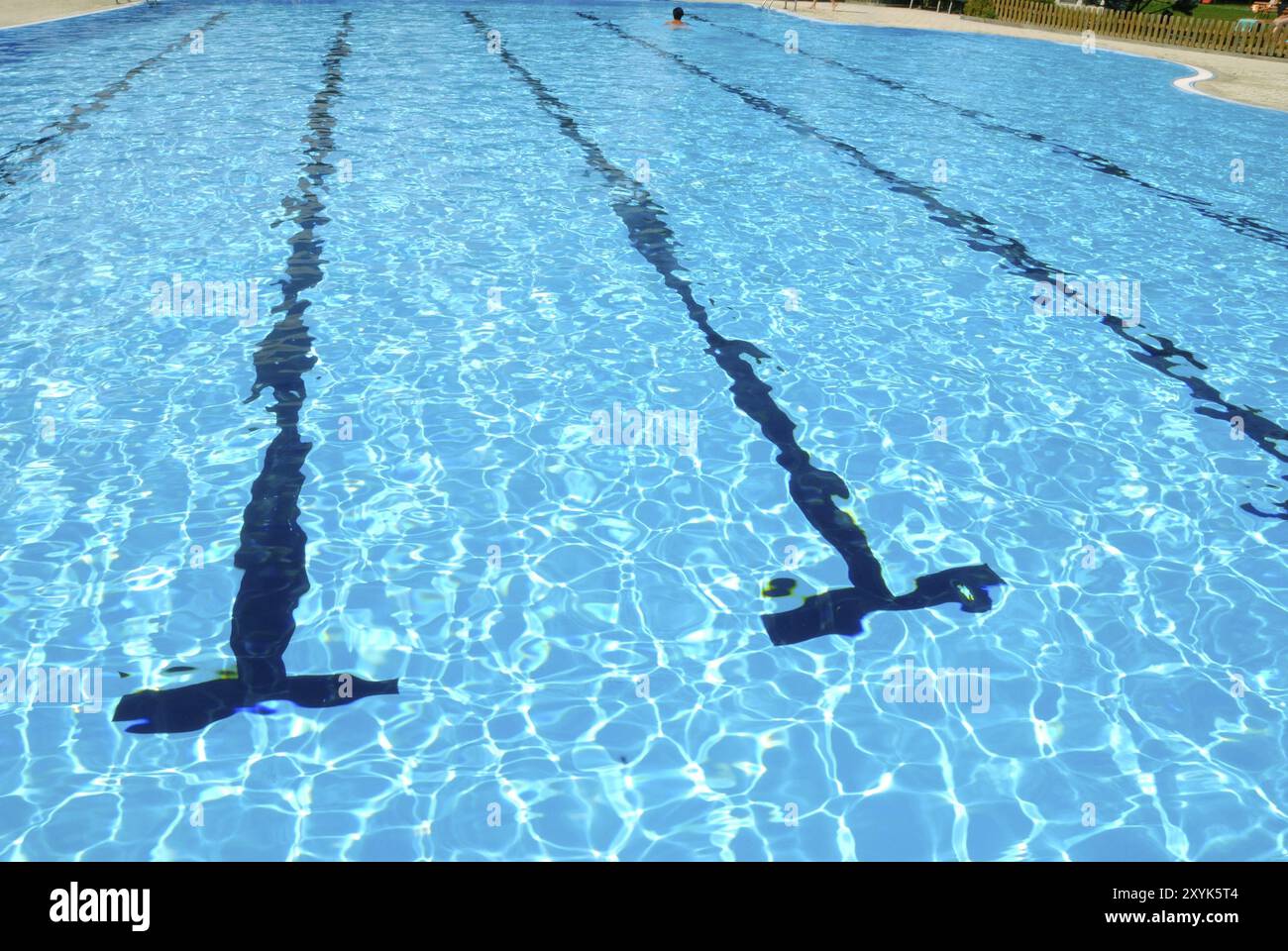 Outdoor pool in summer Stock Photo - Alamy