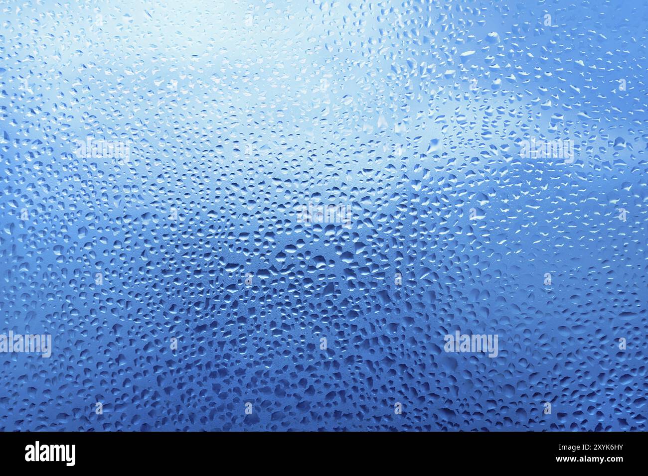Natural water drops on the glass Stock Photo - Alamy