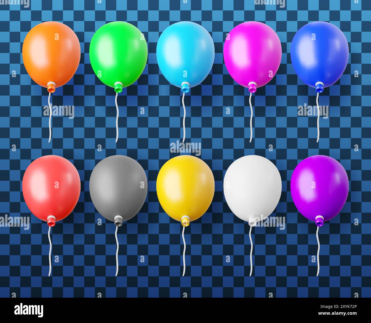 3D set of balloon isolated Stock Vector Image & Art - Alamy