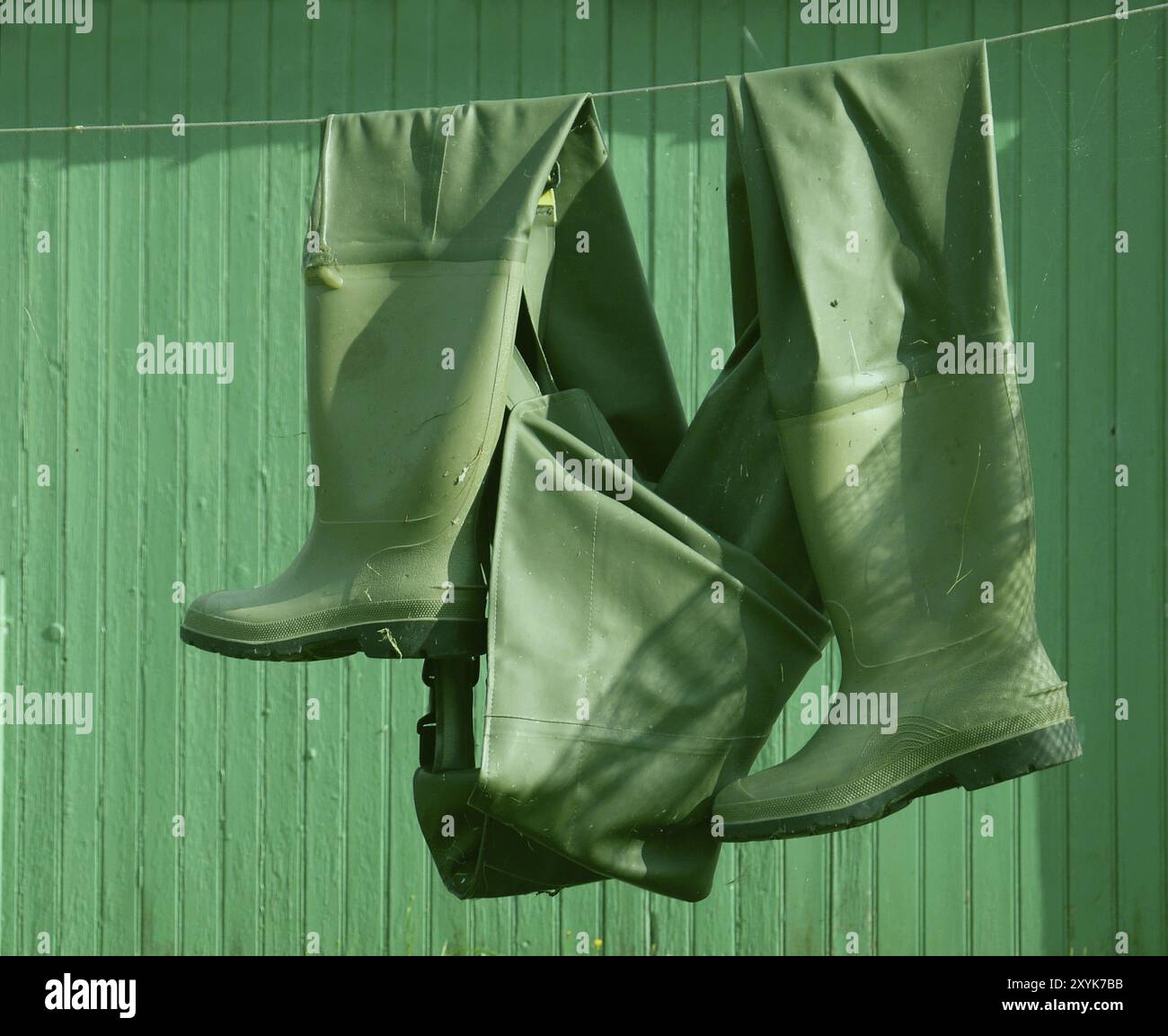 Rubber boots, waders Stock Photo - Alamy
