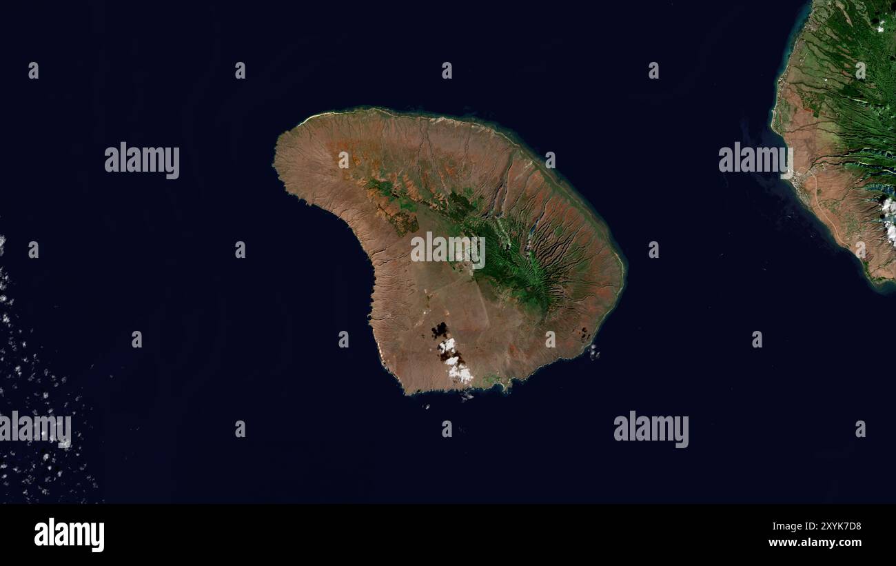 Hawaiian islands satellite image hi-res stock photography and images ...