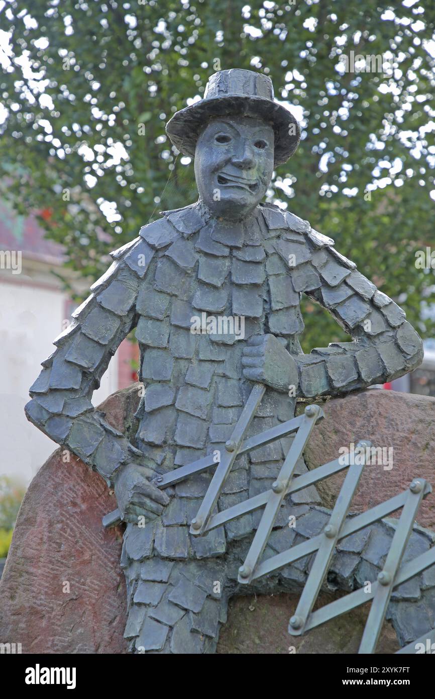 Fool's fountain by Walter Haaf 1971, playing card fool, carnival ...