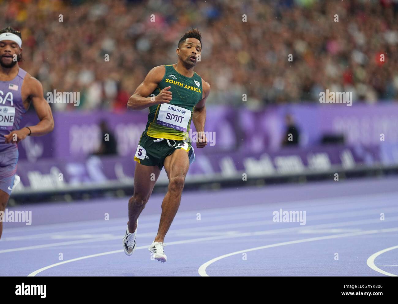 August 30 2024: Jaco Smit of South Africa in action in Men's 100m - T12 ...