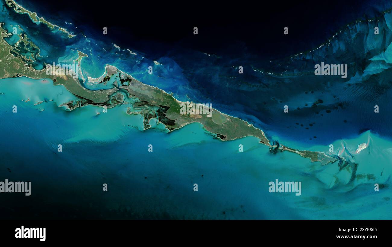 Little exuma map hi-res stock photography and images - Alamy