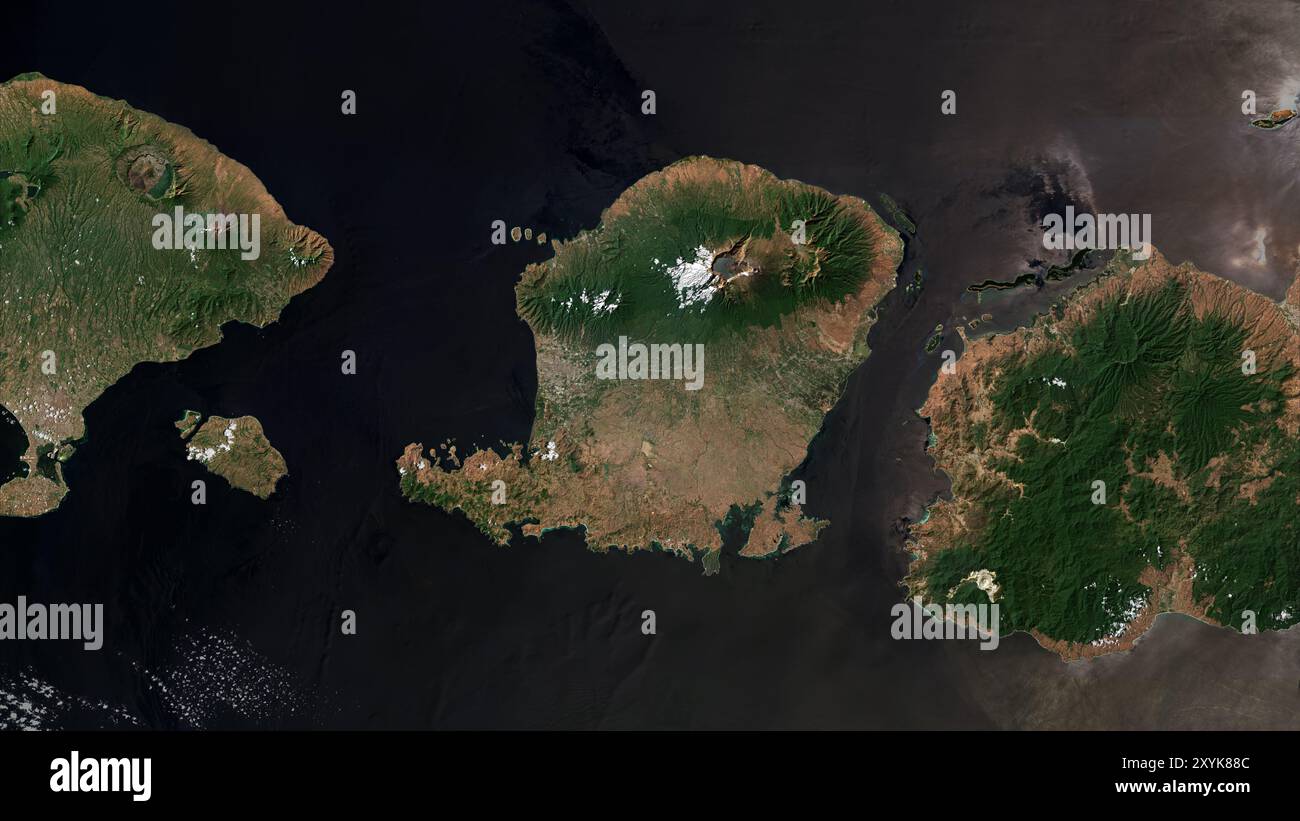 Asia satellite map hi-res stock photography and images - Alamy