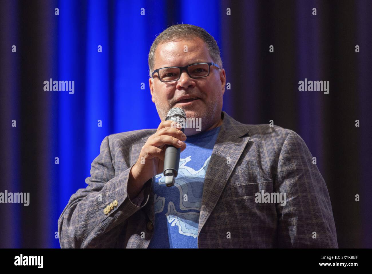 BONN, GERMANY, MAY 19th 2018: Aaron Douglas (*1971, canadian actor ...