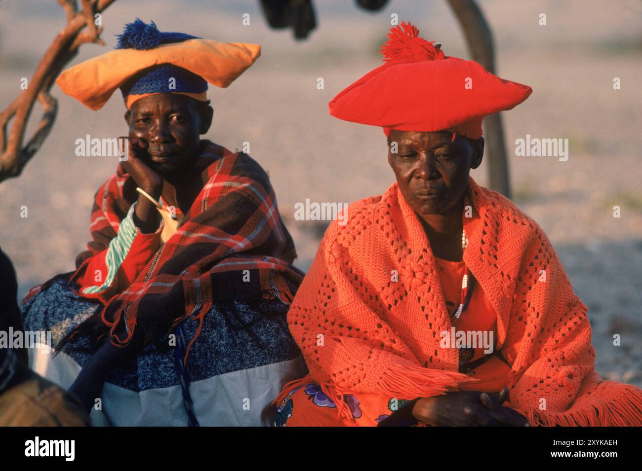 Two people in traditional Dress, Namibia Stock Photo - Alamy
