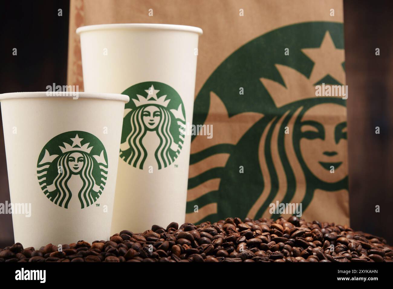 Starbucks, coffee company and coffeehouse chain, founded in Seattle, Wa ...