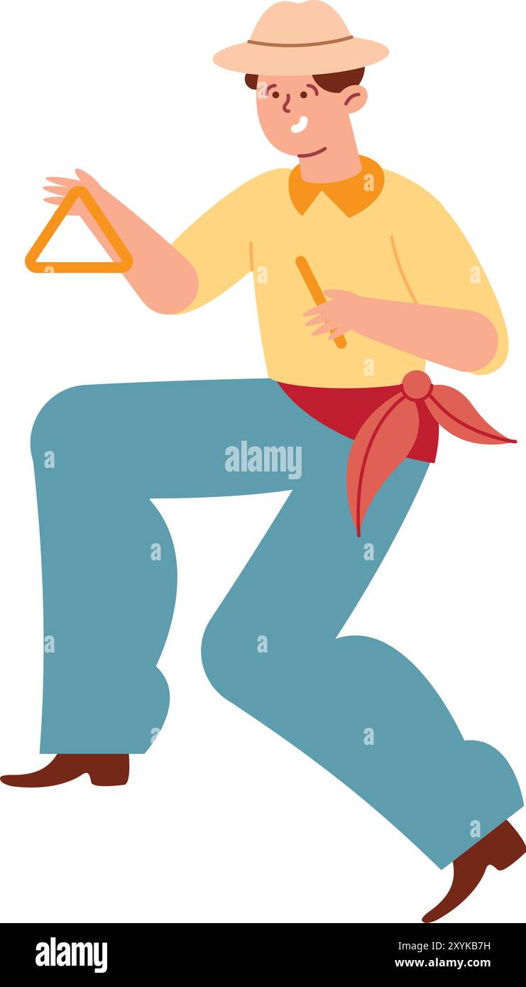 Cartoon illustration triangle percussion musical Stock Vector Images ...