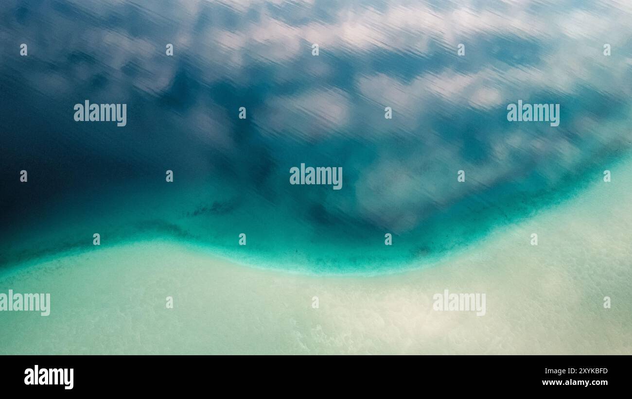 View from drone shallow water hi-res stock photography and images - Alamy