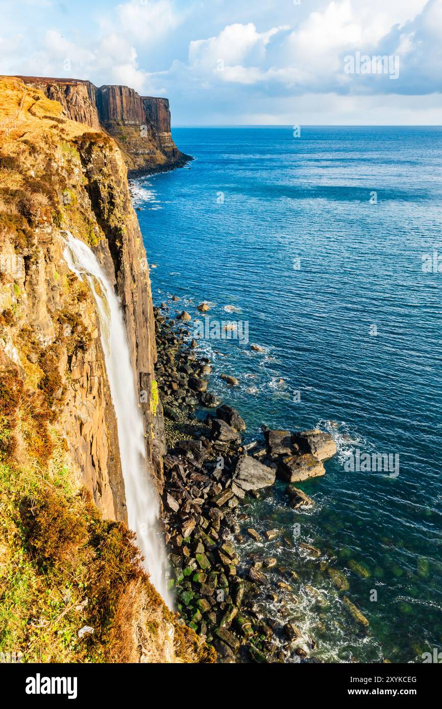 Mealt Falls and Kilt Rock Isle of Skye Stock Photo - Alamy