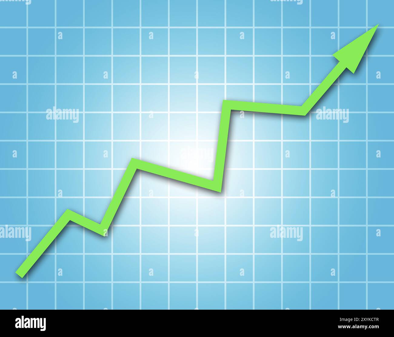 Arrow going up on graph hi-res stock photography and images - Alamy