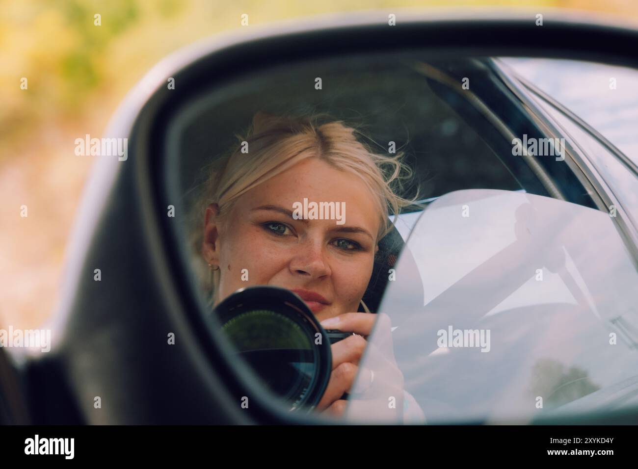 Rear view mirror green screen hi-res stock photography and images - Alamy