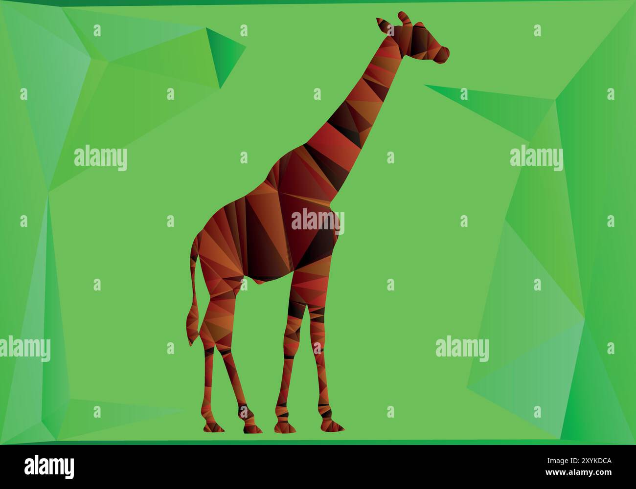 Isolated polygonal giraffe design hi-res stock photography and images ...