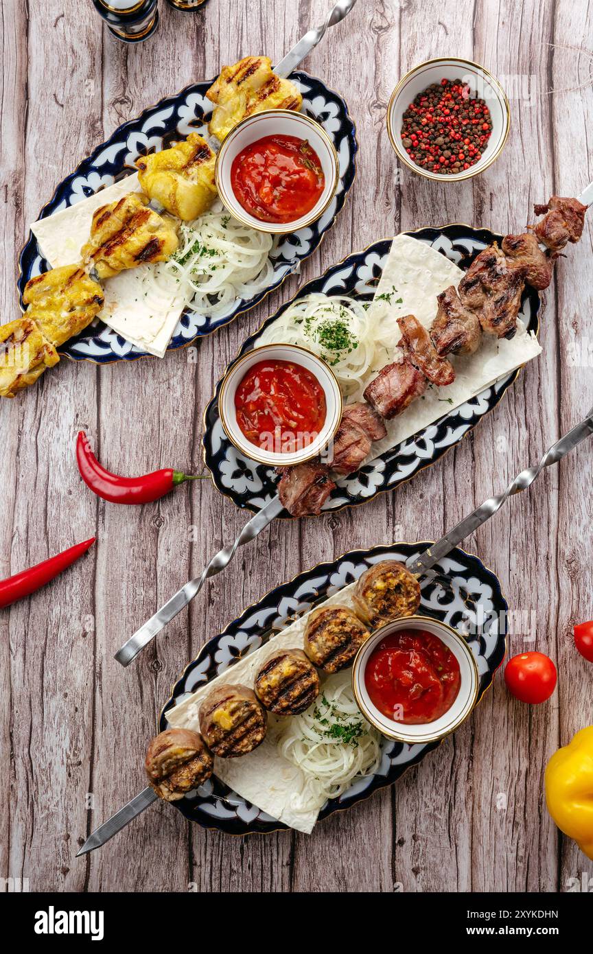 Shashlik uzbekistan asia hi-res stock photography and images - Alamy