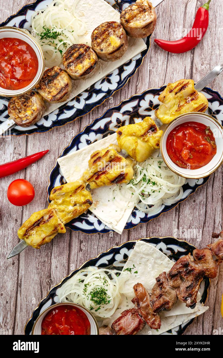 Shashlik uzbekistan asia hi-res stock photography and images - Alamy