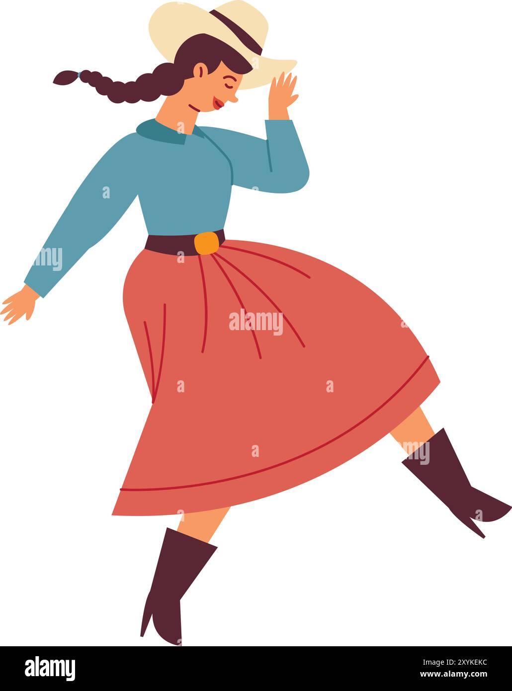 Country dancing and cowboy boots Stock Vector Images - Alamy