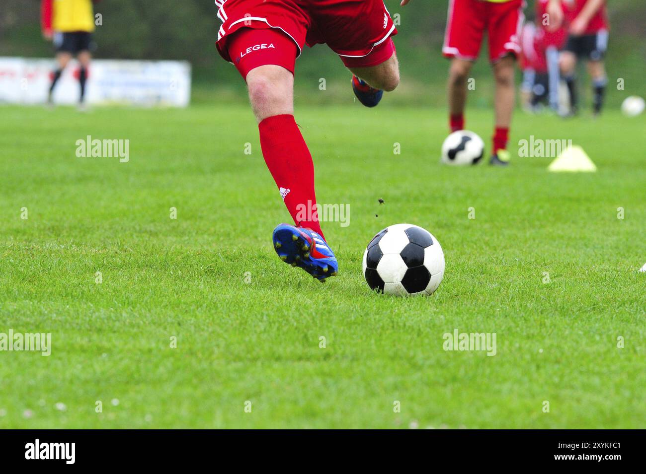 Football feature photo. Soccer feature photo Stock Photo - Alamy