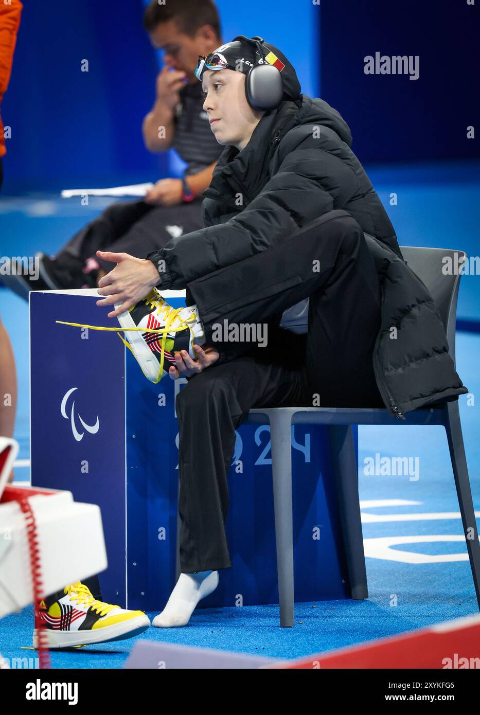 Paris, France. 30th Aug, 2024. Belgian Tatyana Lebrun pictured before ...