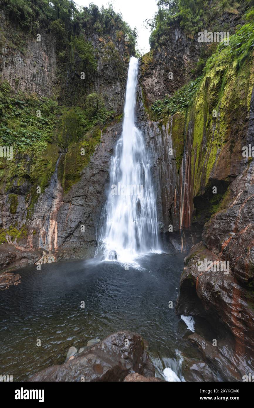 Catarata del Toro waterfall, long exposure, Alajuela province, Costa ...