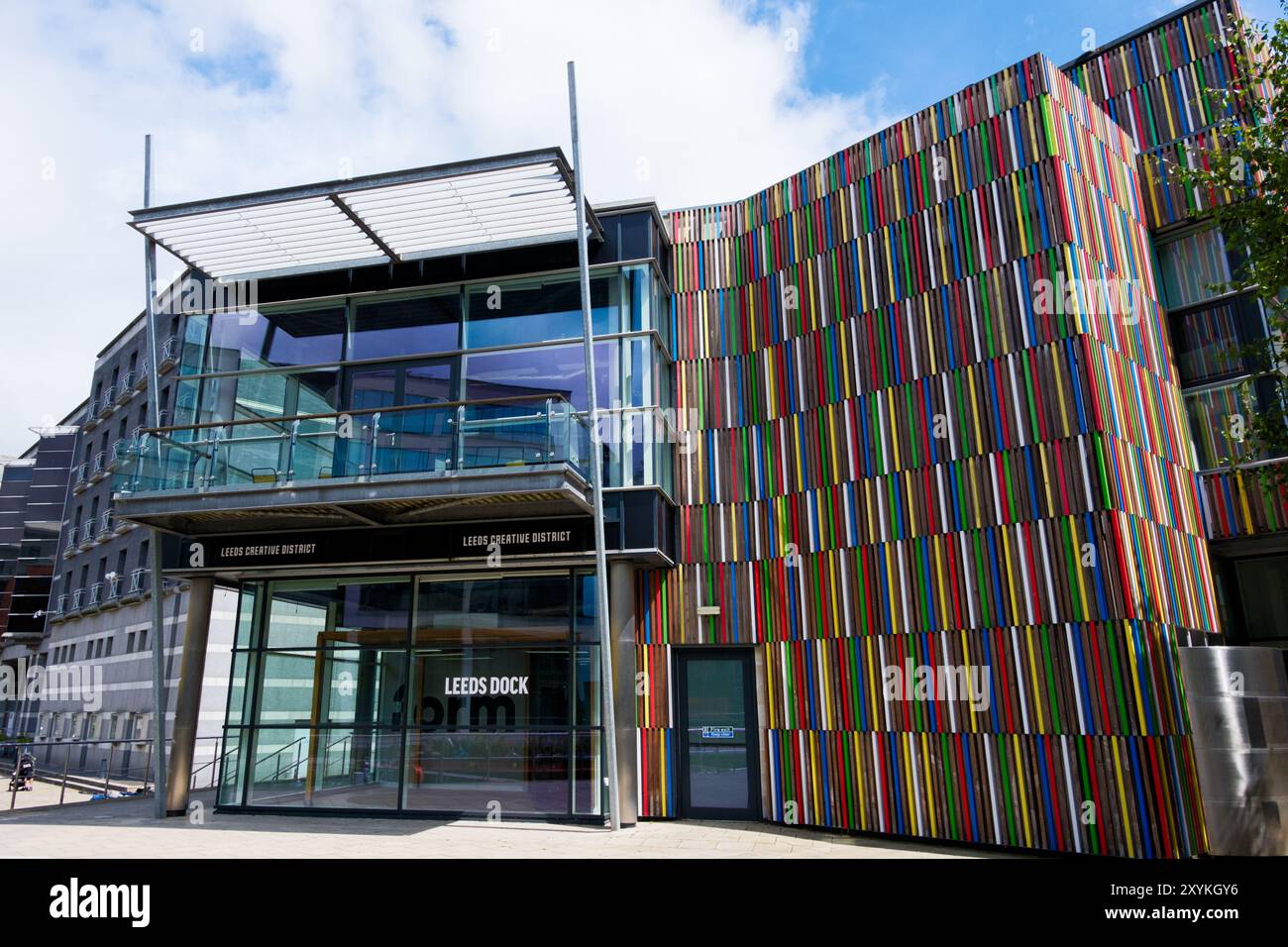 Leeds England: 3rd June 2024 leeds dock creative district building ...