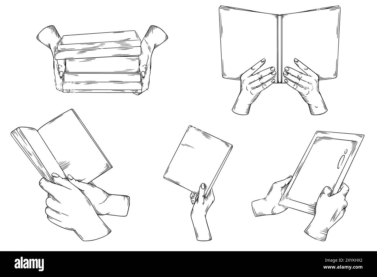 Hands vector hi-res stock photography and images - Alamy