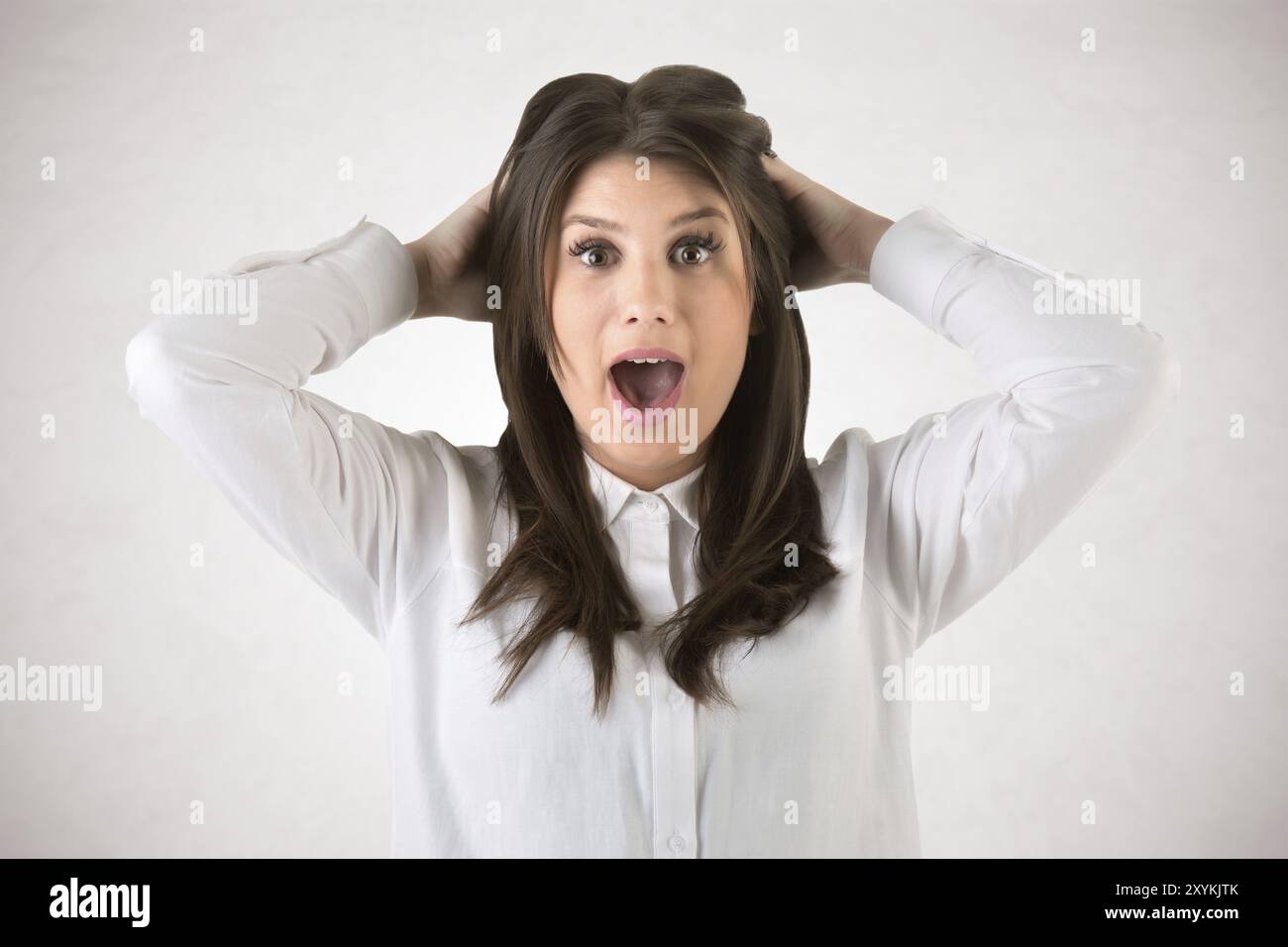Surprised shocked women isolated hi-res stock photography and images - Alamy